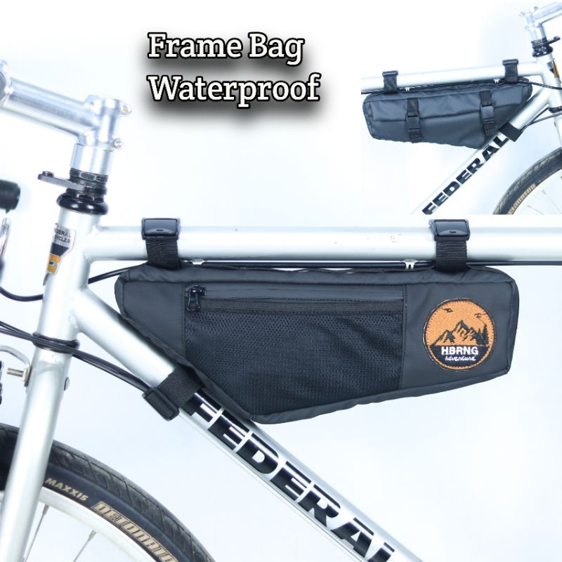 Jual Tas frame sepeda waterproof frame bag tas sepeda segitiga | Shopee ...