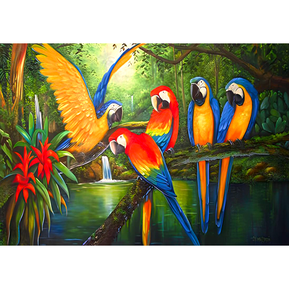 Jual Hiasan dinding Poster gambar burung parrot warna warni di atas ... Jual Hiasan dinding Poster gambar burung parrot warna warni di atas ...