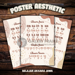 Jual POSTER MENGENAL DAN BELAJAR AKSARA JAWA | Desain Aesthetic ...