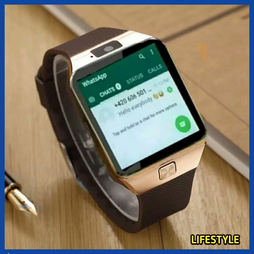 Jual Jam tangan Hp Android Smartwatch pro dz09 A1 v8 y68 116plus D18 ...