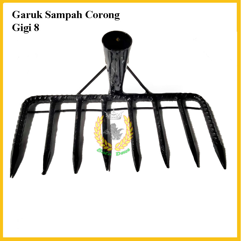 Jual Garuk Sampah Gigi 8 Besi Cor Model Corong / Cangkul Garuk sampah ...
