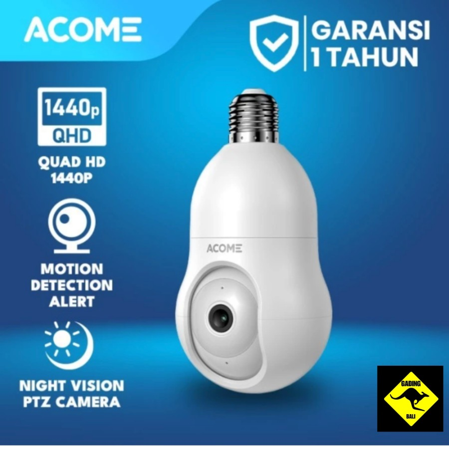 Jual CCTV ACOME APC8S SMART IP WIFI CAMERA CCTV 360° 1440P KAMERA BOHLAM garansi resmi 1 tahun ...