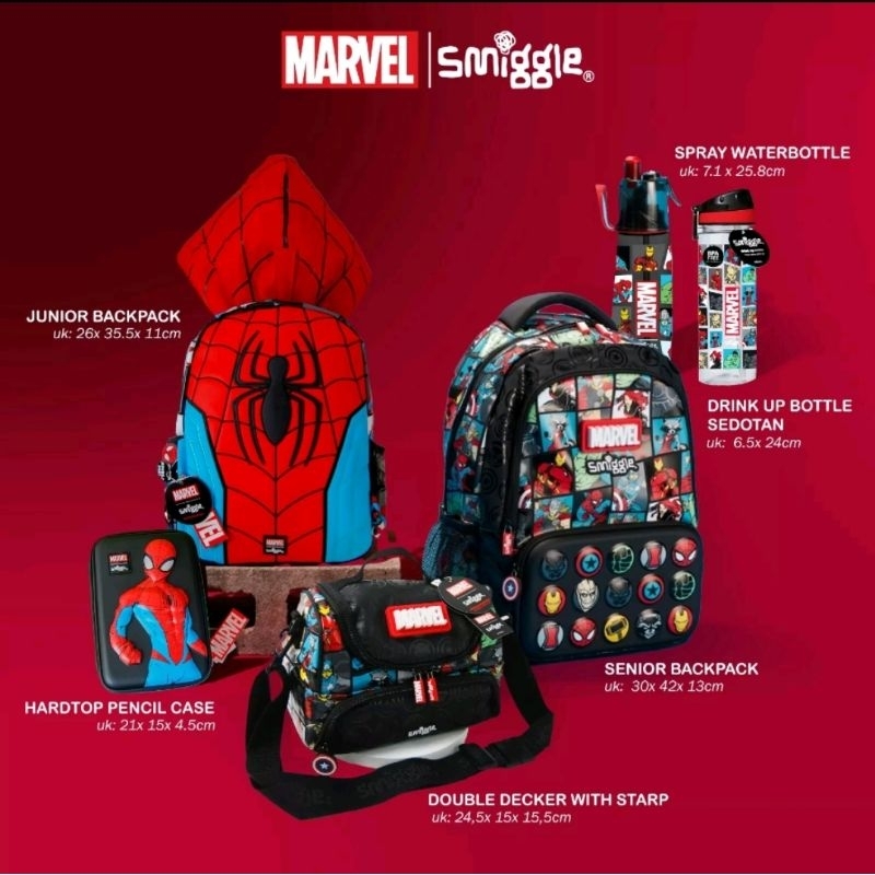 Jual Tas anak smiggle × marvel / spiderman | Shopee Indonesia