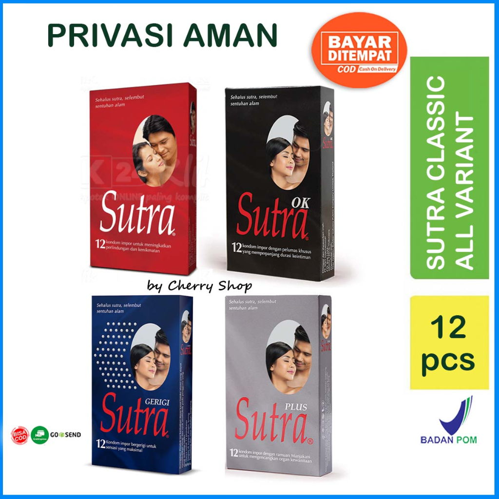 Jual [PRIVASI AMAN | ISI 12 |BPOM] Kondom sutra merah | hitam | gerigi | plus isi 12 pcs ...