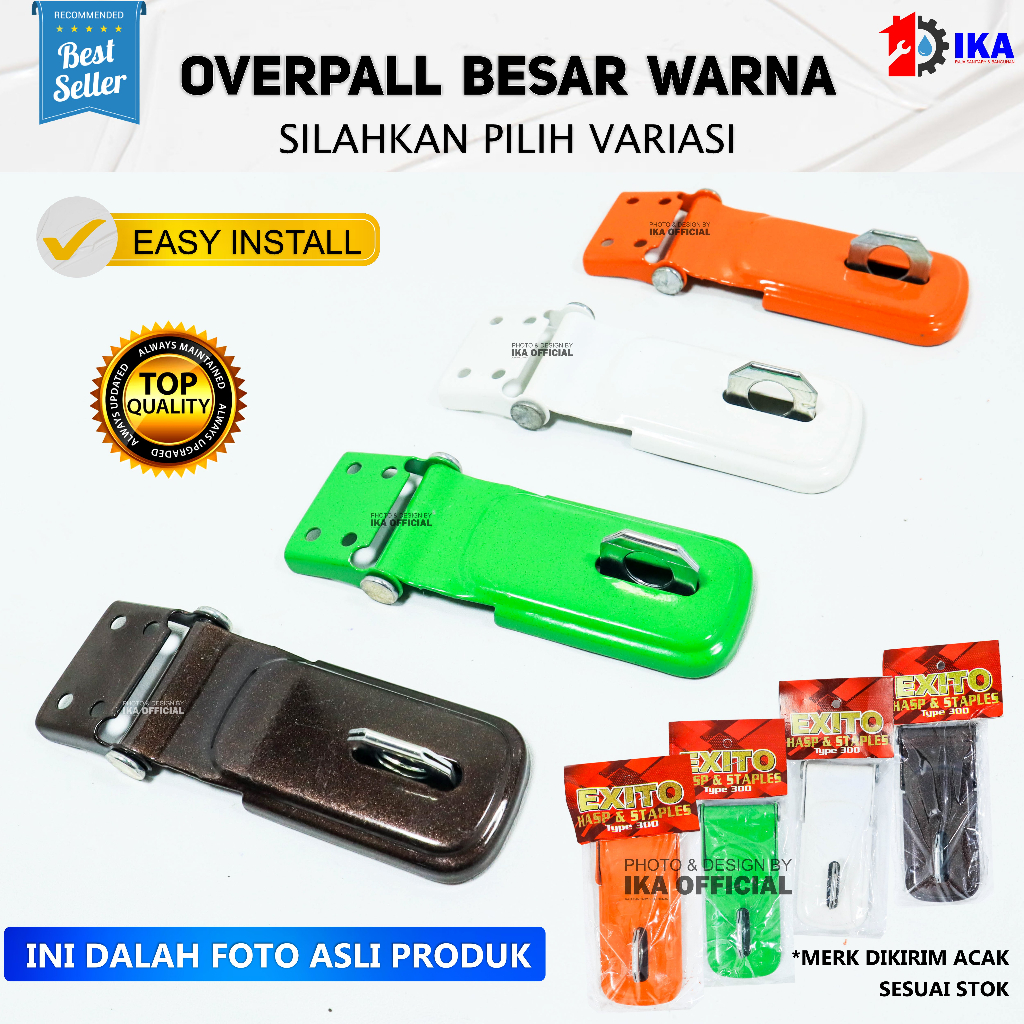 Jual Overval Gembok Badak Exito / Overval Exito Warna / Cantelan Gembok ...