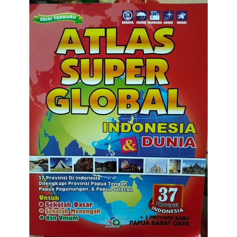 Jual ATLAS Super Global Indonesia &Dunia Ukuran Besar full Warna ...