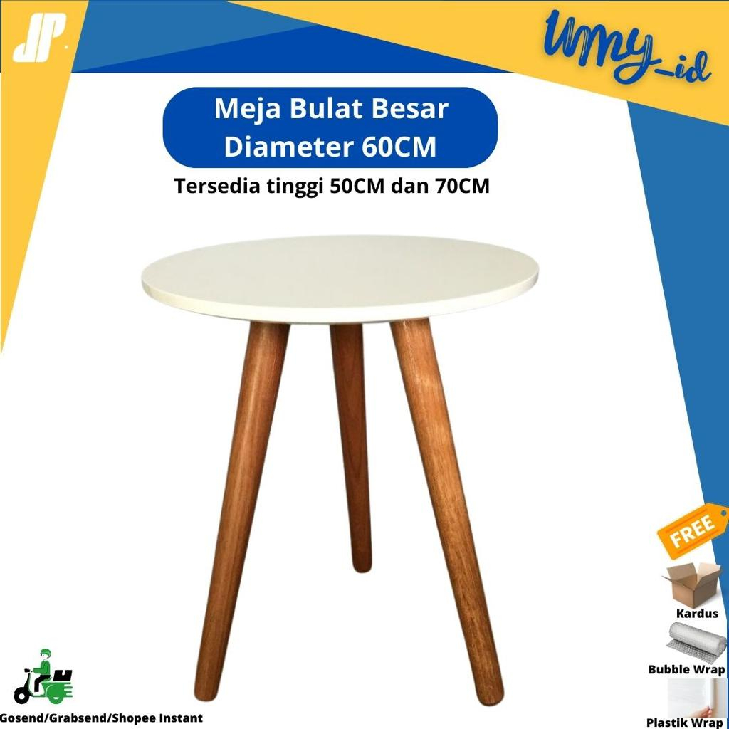 Jual MEJA BULAT BESAR DIAMETER 60 TINGGI 50CM DAN 70CM RUANG TAMU/RUANG ...