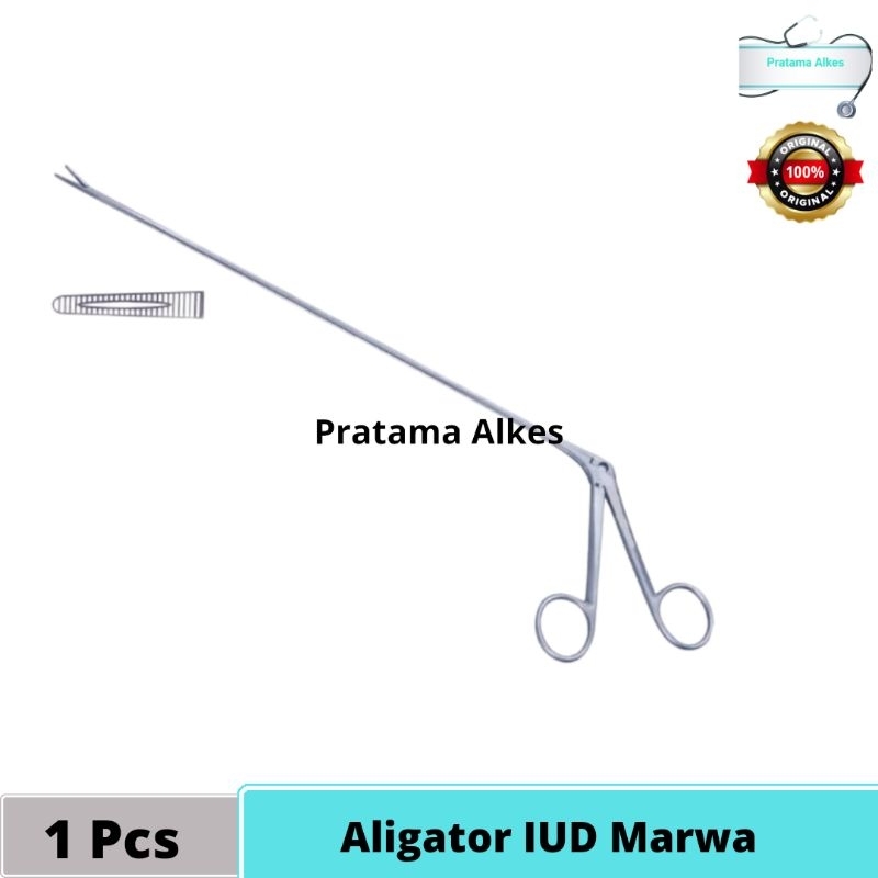 Jual Marwa Aligator IUD 20cm aligator iud removal 25cm mathiu forceps ...
