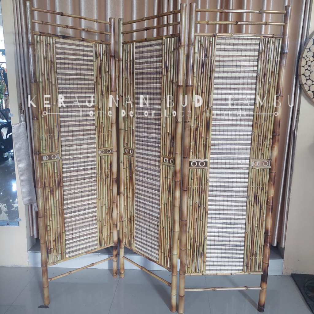 Jual PARTISI BAMBU KOMBINASI CINCIN PENYEKAT DEFIDER RUANGAN ...
