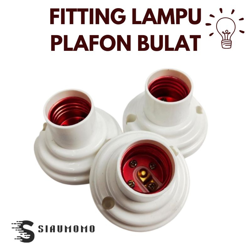 Jual Fitting Lampu Plafon Bulat Kecil SZMR 805 / Fitting Flafon Bulat ...