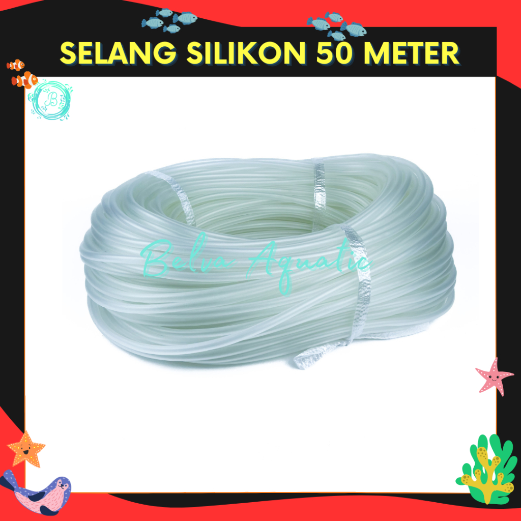 Jual Selang Aerator Roll Elastis 3/16" Bening Transparan Silikon Slang ...