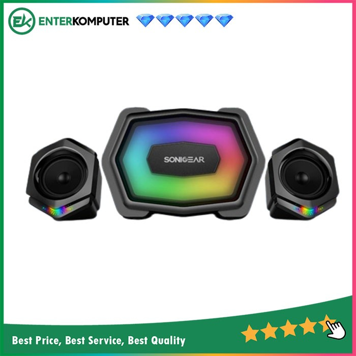 Jual Speaker Sonic Gear iOX 3P RGB Stereo Speaker 2.1 | Shopee Indonesia