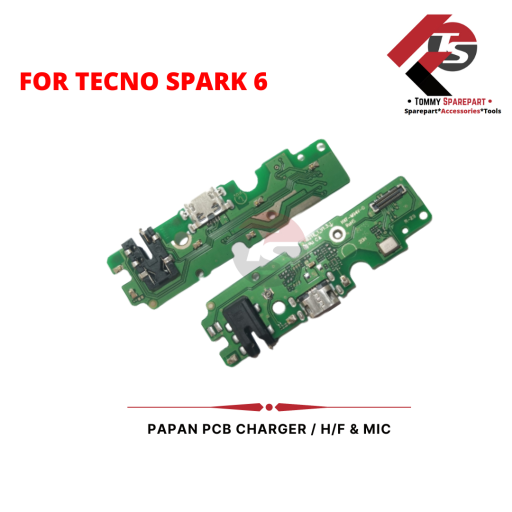 Jual PAPAN PCB CHARGER TECNO SPARK 6 + MIC + HEADSET ORIGINAL | Shopee ...
