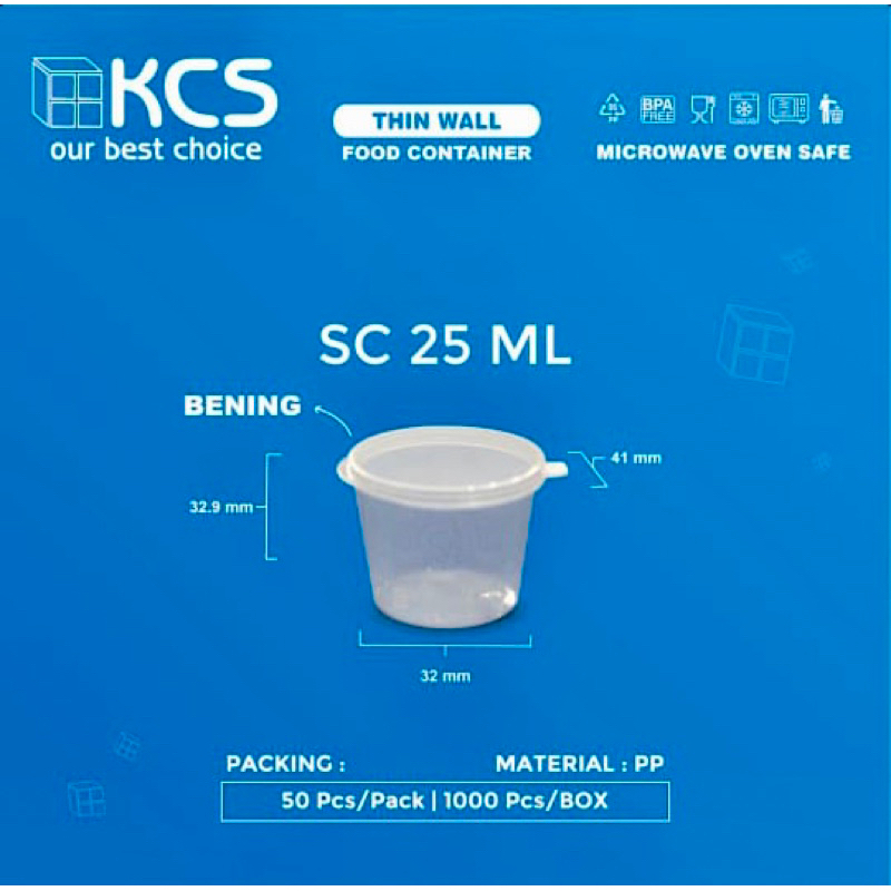 Jual (Grosir) Cup Saos. Victory 25ml (50) Mini Thinwall Tempat Wadah ...