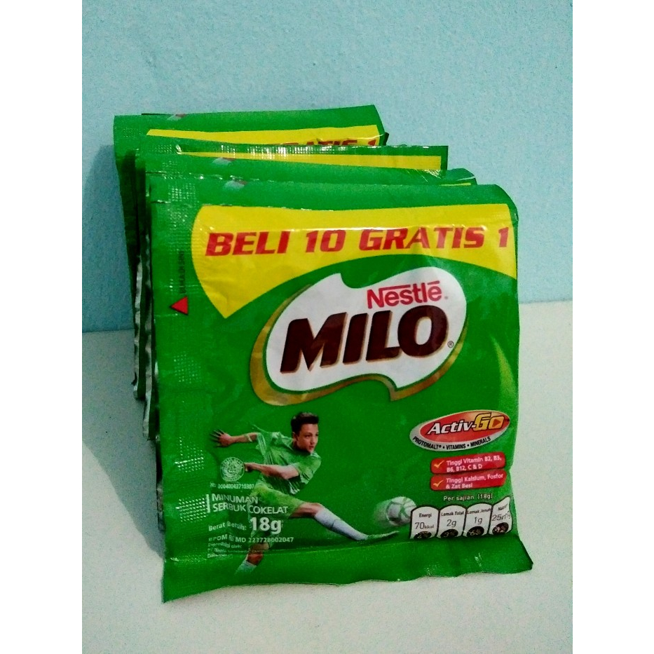 Jual MILO SACHET KEMASAN 28 GRAM ISI 10 PCS PALING MURAH | Shopee Indonesia