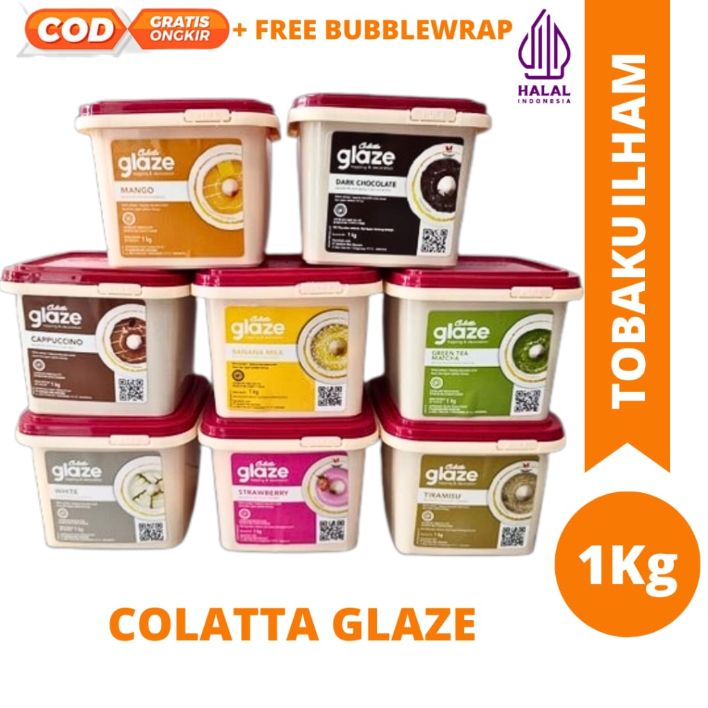 Jual Colatta glaze 1 kg topping donut semua rasa/ coklat leleh/coklat ...