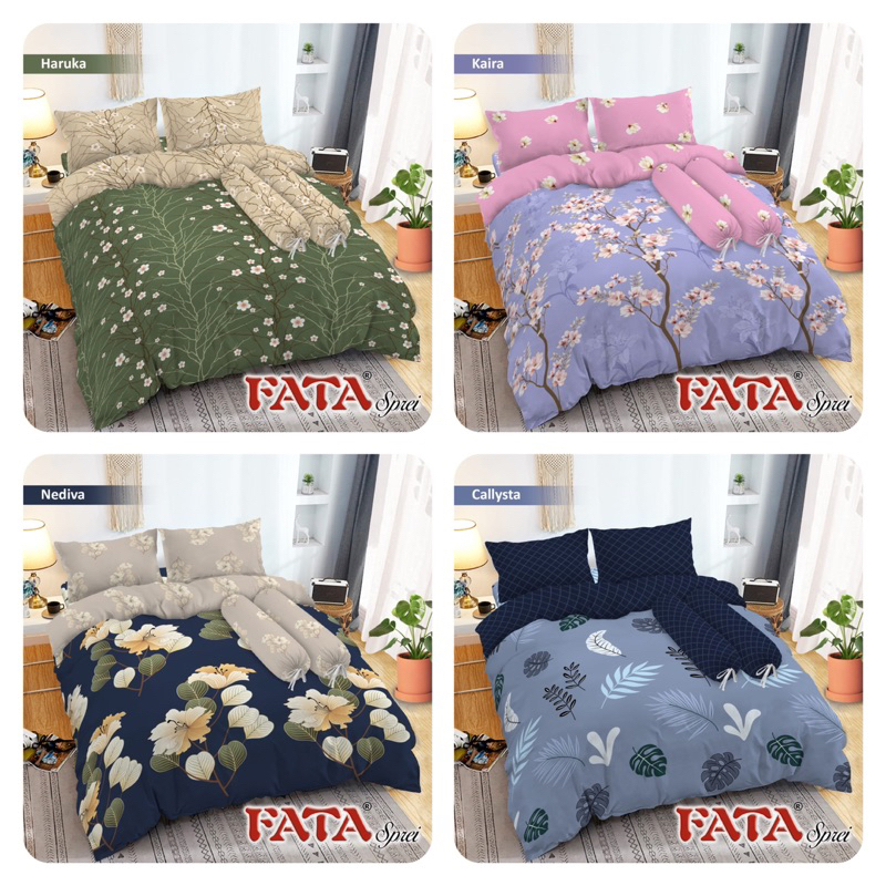 Jual Bedcover FATA /Bed Cover Set Ukuran King 180x200 / Queen 160x200 ...