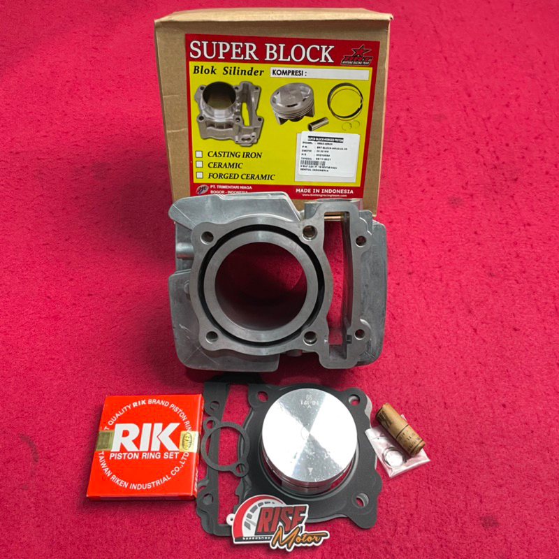 Jual BLOK SEHER BRT NMAX AEROX 66 PEN 14 FORGED DOUBLE COOLER | Shopee ...