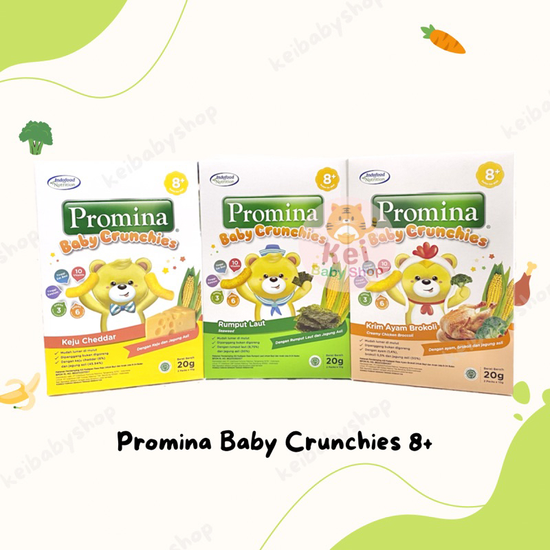 Jual Promina Baby Crunchies 8+ Camilan Snack Bayi MPASI | Shopee Indonesia