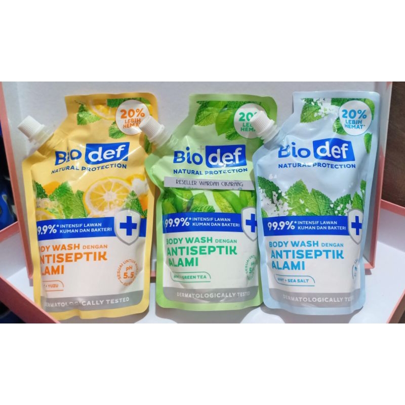 Jual Biodef Natural Protection Body Wash Antiseptik Alami Pouch 400 ml ...