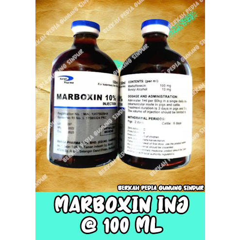 Jual Marboxin inj @ 100 ml - Marbofloxaxin @ 100 ml - Marboxin @ 100 ml ...