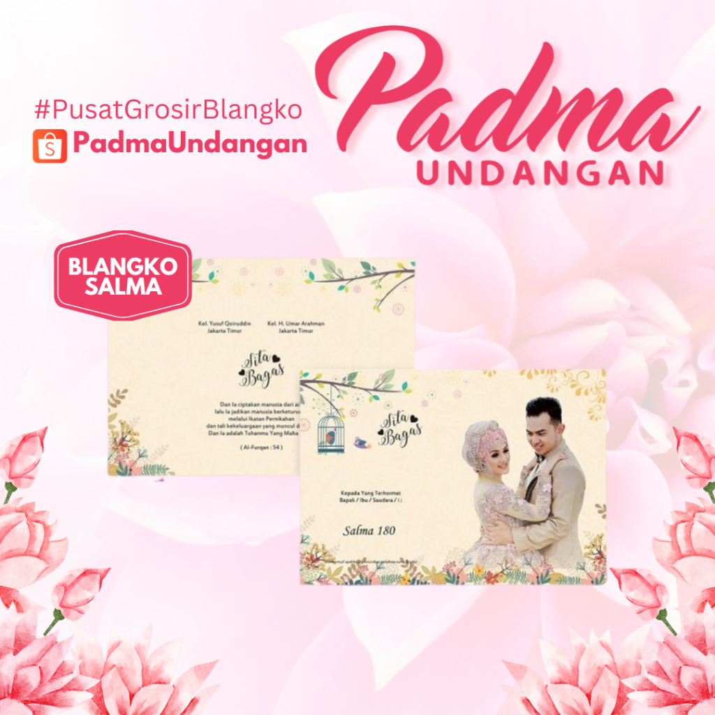 Jual Blangko Undangan Salma 180 | Padma Undangan | Shopee Indonesia