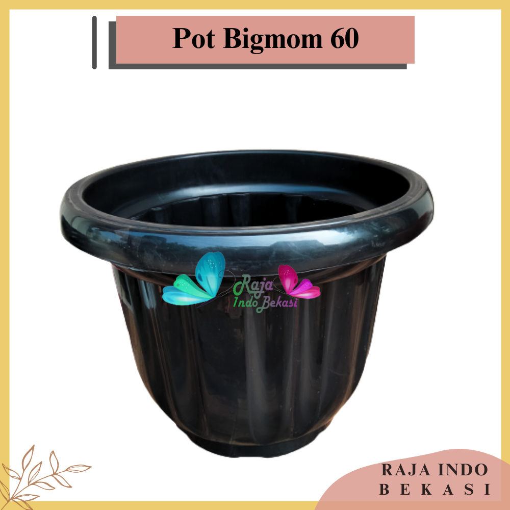 Jual Pot BIGMOM 60 Hitam Pot Jumbo Hitam Pot Tanaman Plastik Pot Besar ...