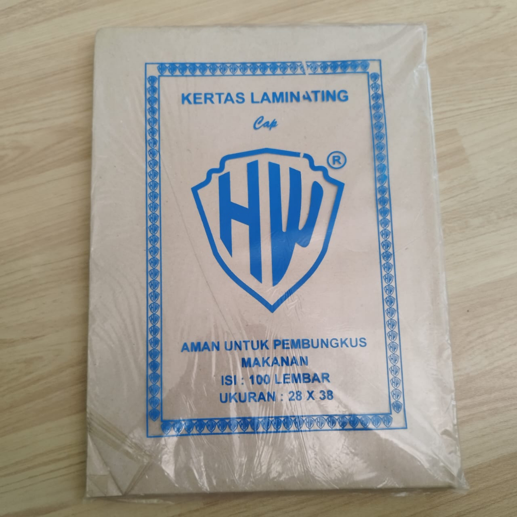 Jual Kertas Nasi Cap HW ukuran 28x38 isi 100lembar Kertas Laminasi Aman ...