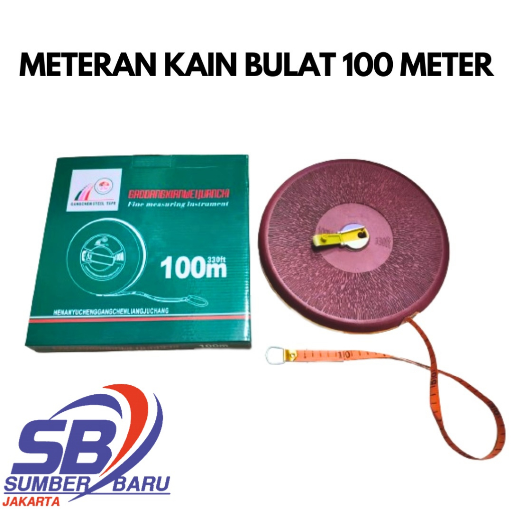 Jual Meteran Gulung Baju - Badan - Tanah - Kain Bulat 100 Meter Golden ...