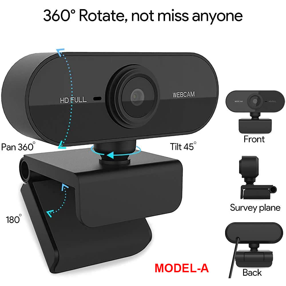 Jual Kamera Webcam with Mic Microphone 1080P Full HD Camera External ...