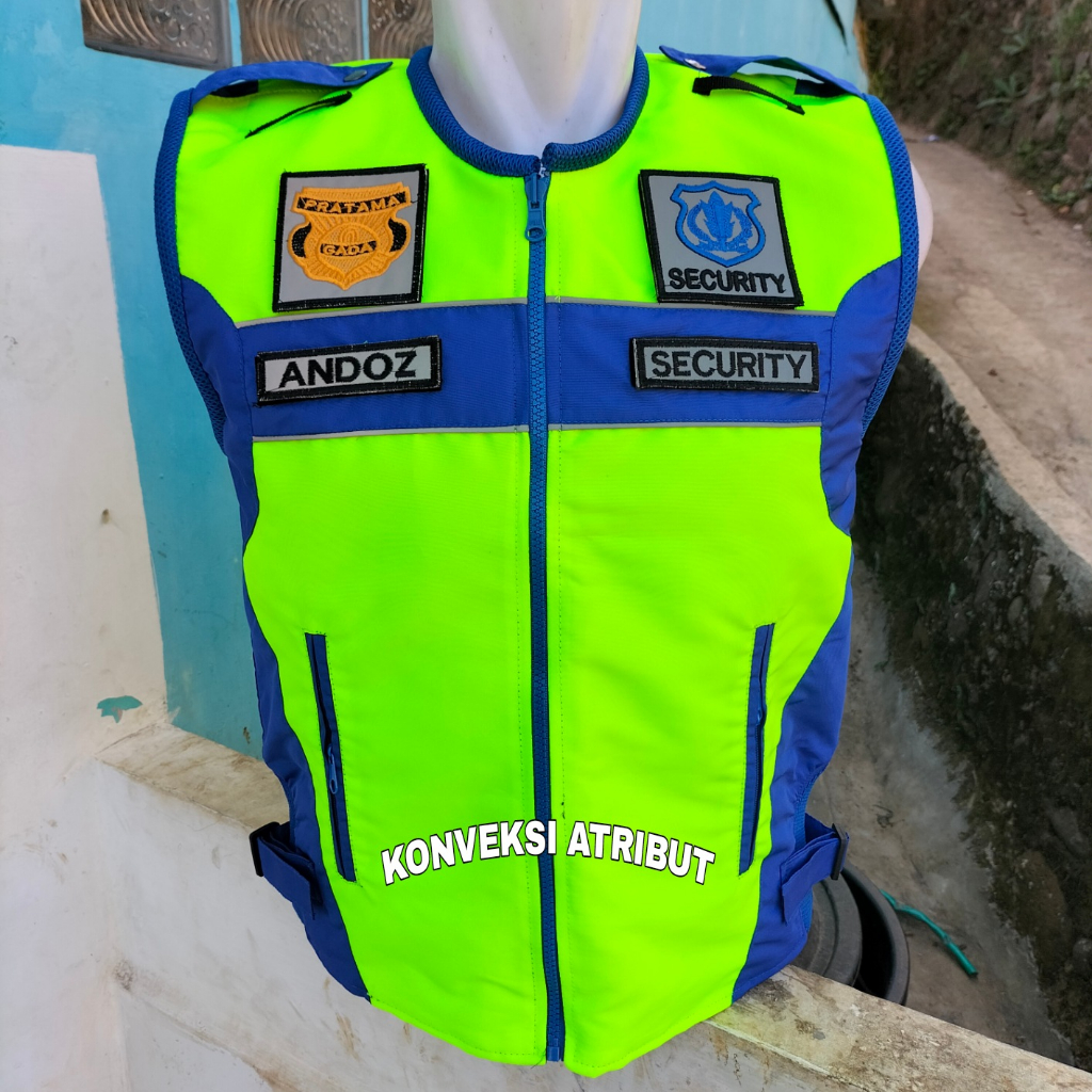 Jual rompi security terbaru 2023 taslan | Shopee Indonesia