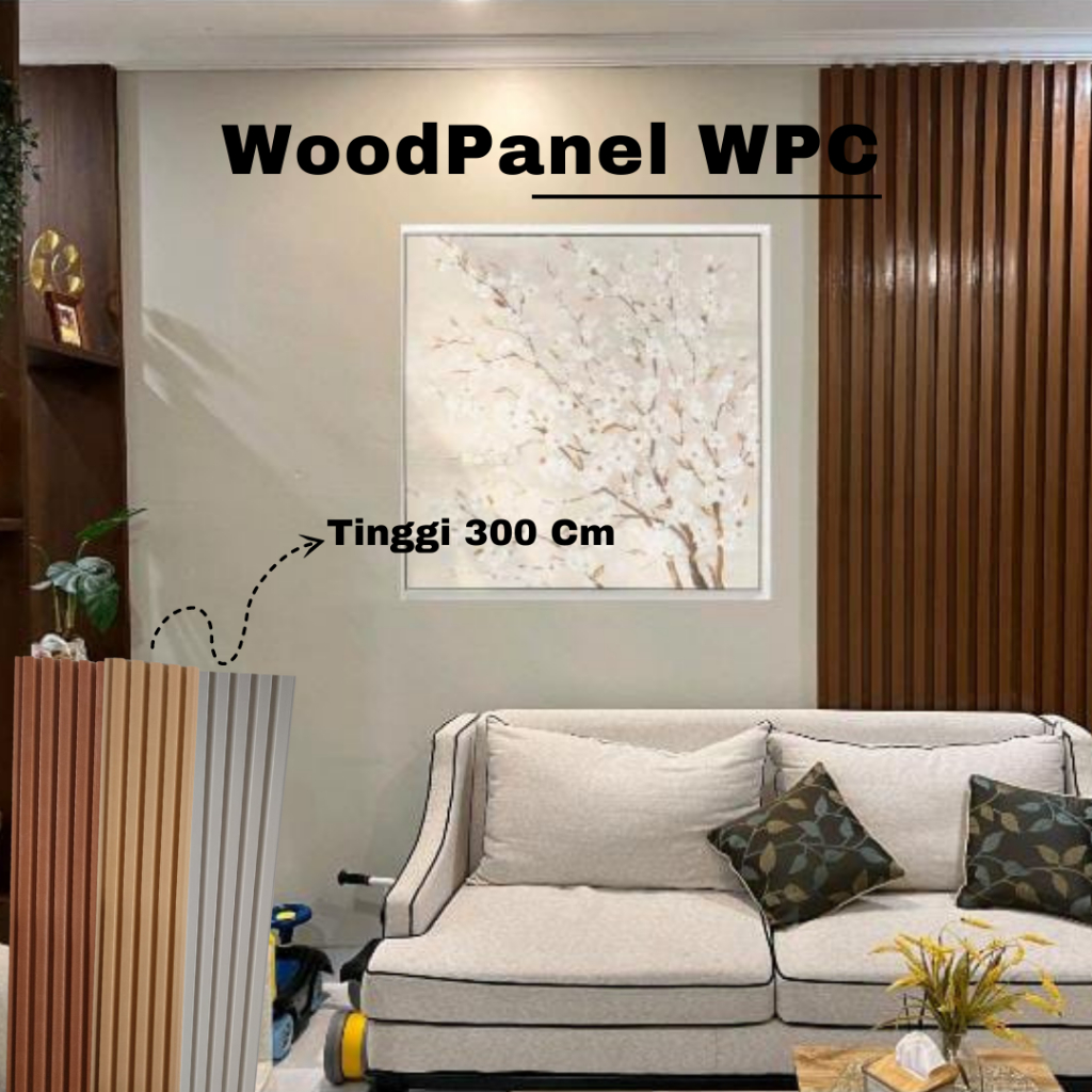 Jual Wood Panel 300cm WPC- Hiasan dinding per lembar | Shopee Indonesia
