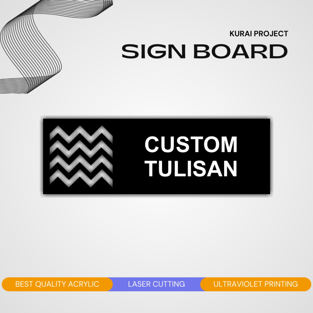 Jual Akrilik Signage Custom / Custom Akrilik Signage / Akrilik Tempel ...