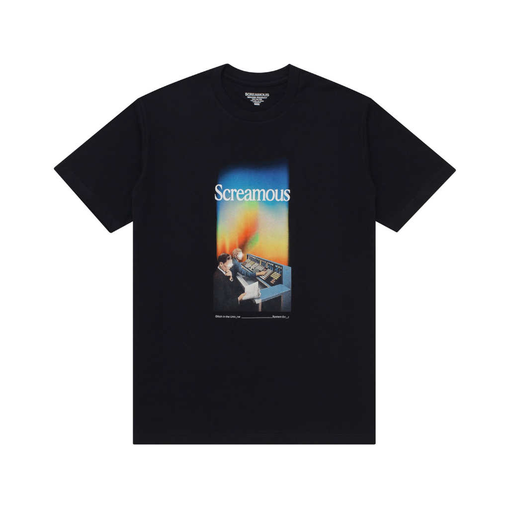 Jual Screamous Kaos T-Shirt GLITCH BLACK | Shopee Indonesia
