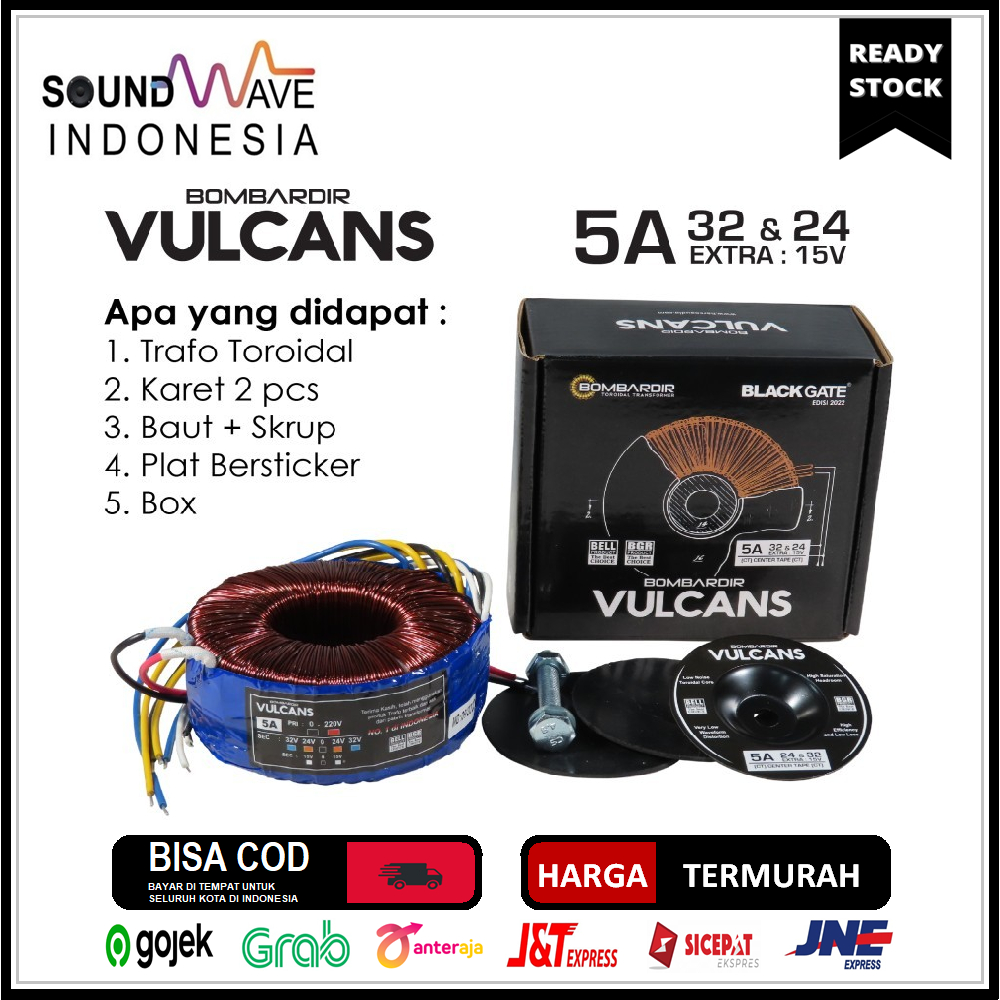 Jual TRAFO TOROID 5A CT 32V - 24V VULCANS BOMBARDIR | Shopee Indonesia