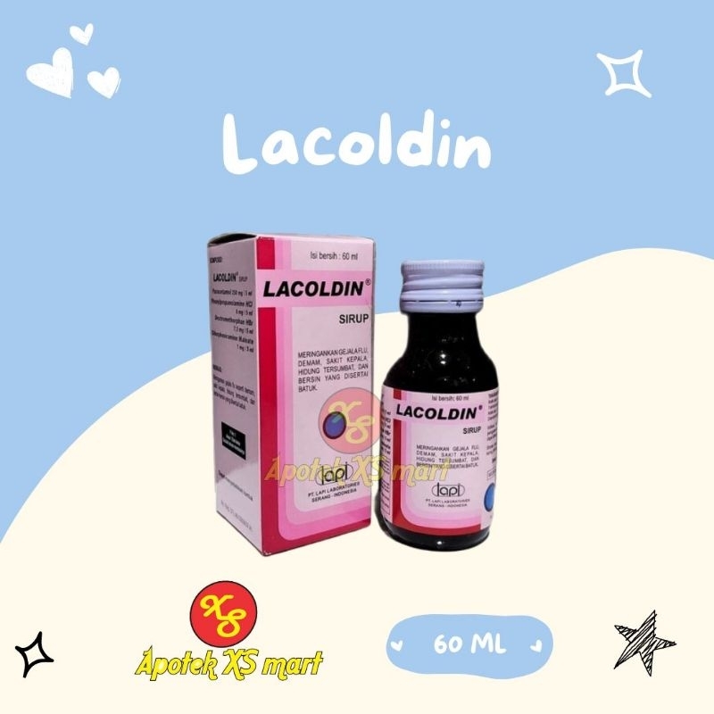 Jual LACOLDIN SYRUP - MEMBANTU MEREDAKAN DEMAM FLU PILEK DISERTAI BATUK ...