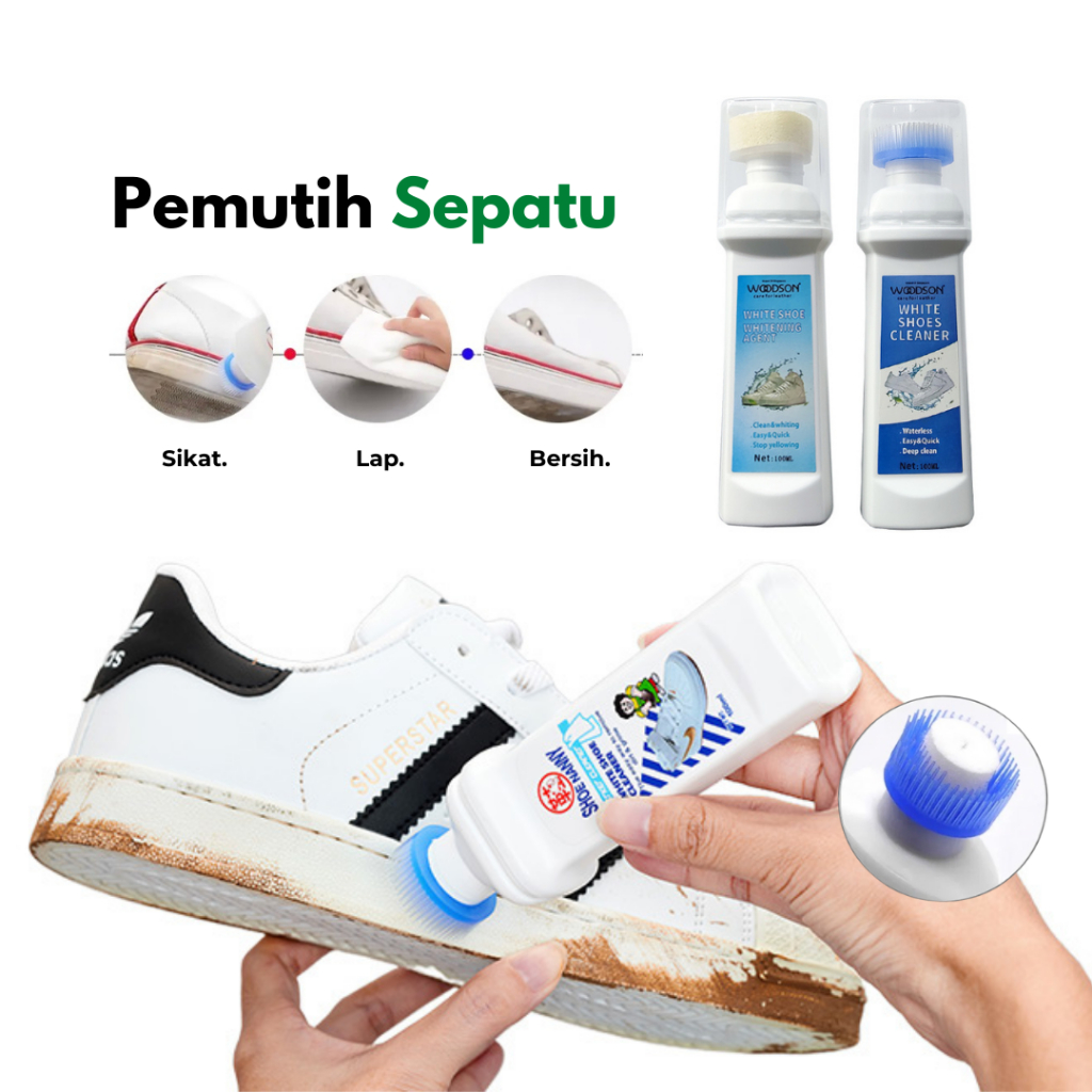 Jual SIKAT PEMBERSIH SEPATU 100ML CAIRAN PEMUTIH SEPATU AJAIB CAIRAN ...