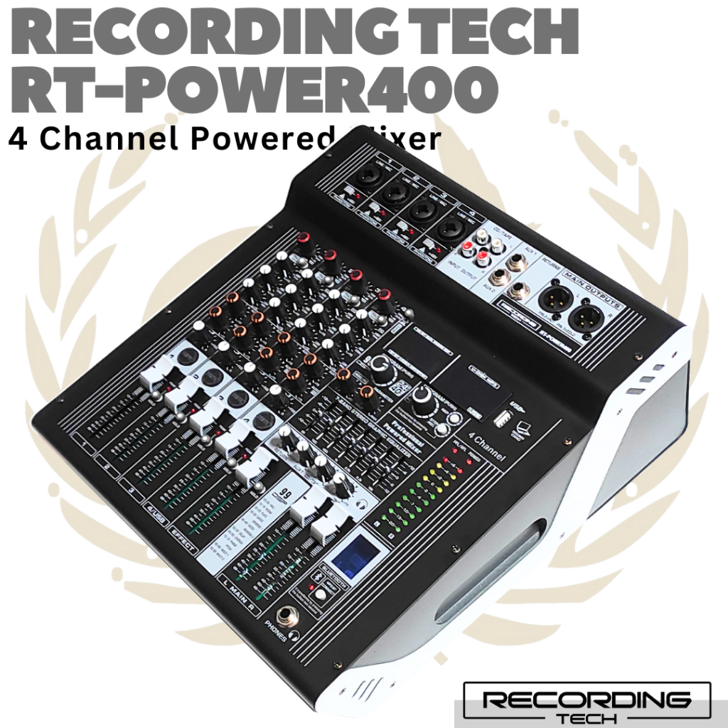 Jual RECORDING TECH RT-POWER400 4 Channel Power Audio Mixer | 400Watt ...