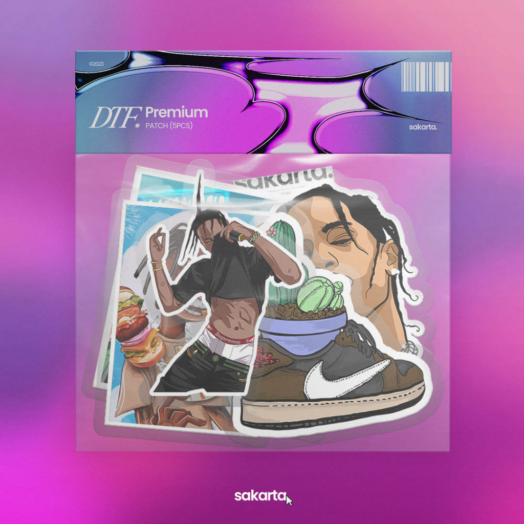 Jual DTF PATCH | Travis Scott | Rapper Series | Sablon Setrika | Sablon ...