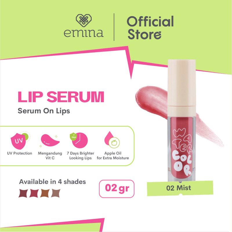 Jual EMINA Watercolor Lip Serum | Shopee Indonesia