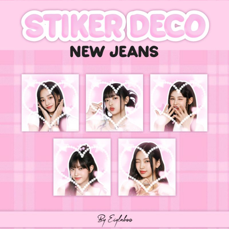 Jual (30 PCS) STICKER 4x4 NEW JEANS FREEBIES / MAIL STIKER | Shopee ...