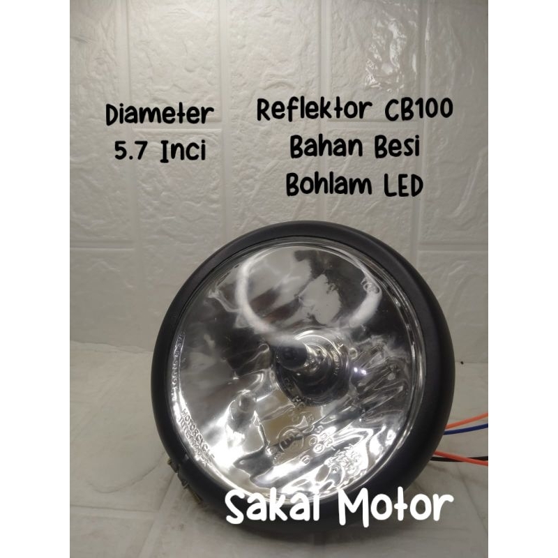 Jual Lampu Depan CB 100 / Head Lamp CB 100 / Reflektor CB 100 Bahan ...