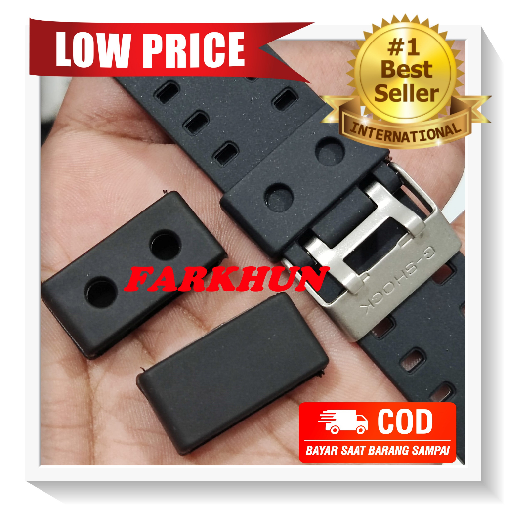 Jual RING LOOP KARET PENGUNCI CASIO G-SHOCK 22 MM HITAM BLACK UNIVERSAL ...