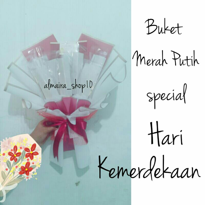 Jual BUKET UANG/SNACK MERAH PUTIH SPECIAL HARI KEMERDEKAAN I FREE KARTU ...