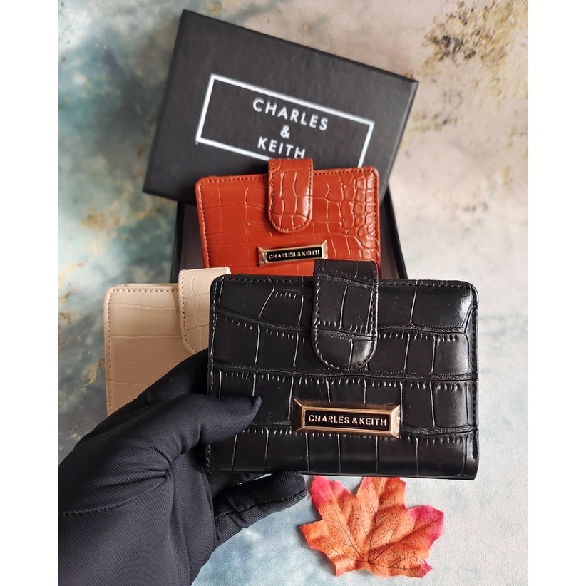 Jual Dompet CK lipat mini kecil kulit croco dompet magnet lidah wanita ...