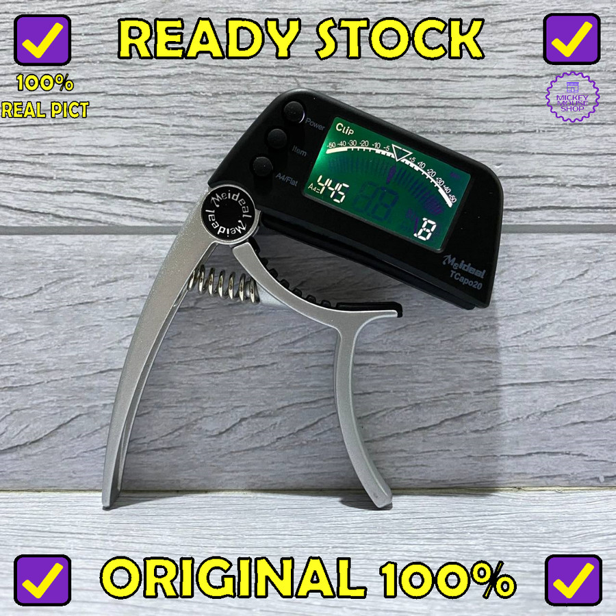 Jual Capo Tuner GItar Akustik Elektrik Meideal TCapo20 20C Chromatic ...