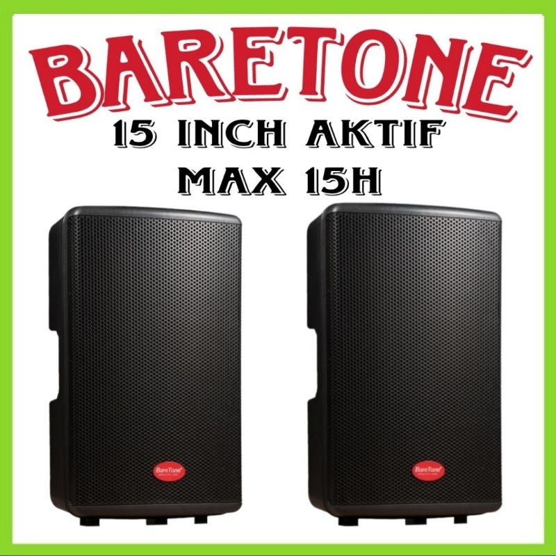 Jual BARETONE MAX 15H SPEAKER AKTIF 15 INCH 1600 WATT - 1 SET ( 2 UNIT ...