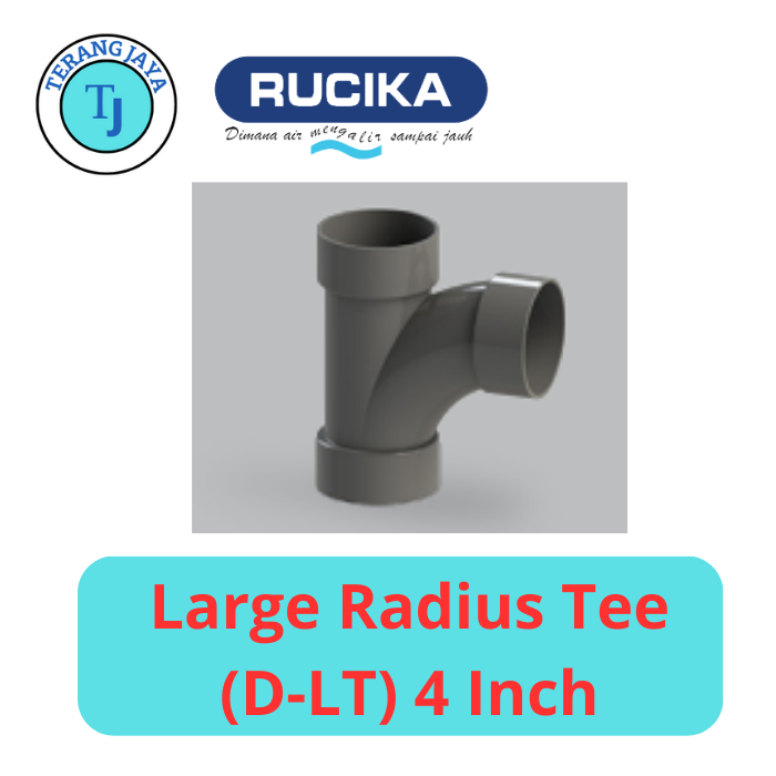 Jual LARGE RADIUS TEE (D-LT) 4" INCH RUCIKA | Shopee Indonesia