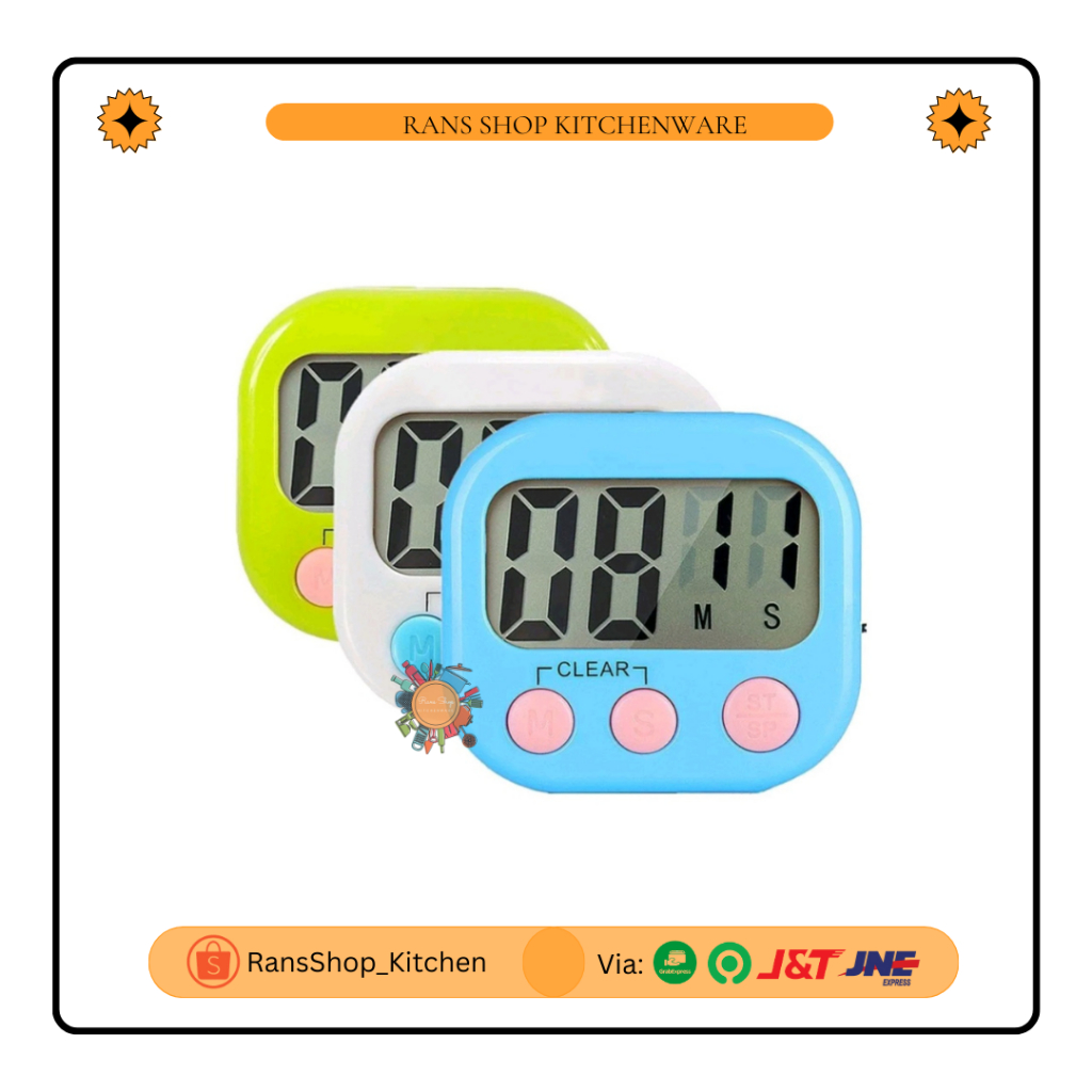 Jual Timer Cooking Digital, Timer Masak, Timer Dapur Digital | Shopee ...