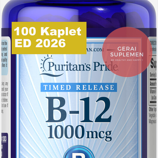 Jual Vitamin B12 500/1000 mcg - Puritans Pride Vit B12 | Shopee Indonesia